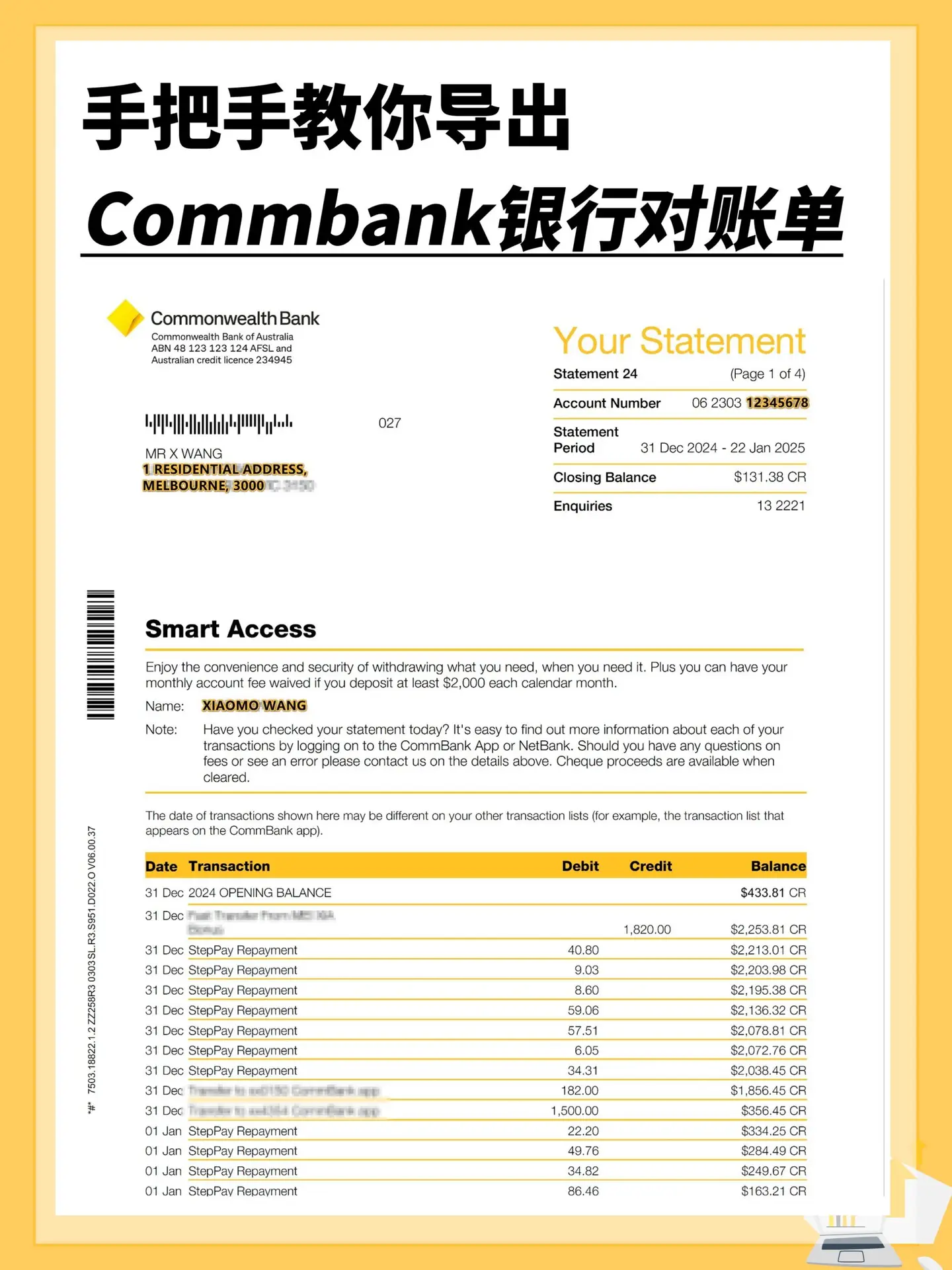 How To Export Commbank Bank Statement Guide | AU Guide